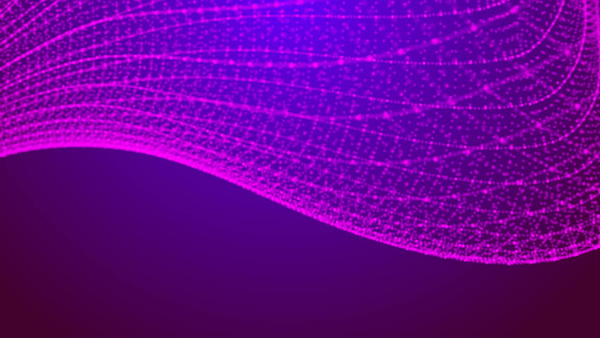 Ultra Violet Lines Wave Animation On Purple Background. Stock Footage ...