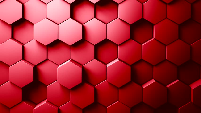 Abstract Hexagons Background Random Motion, 3d Animation 4k Stock Footage Video 1007263774 ...