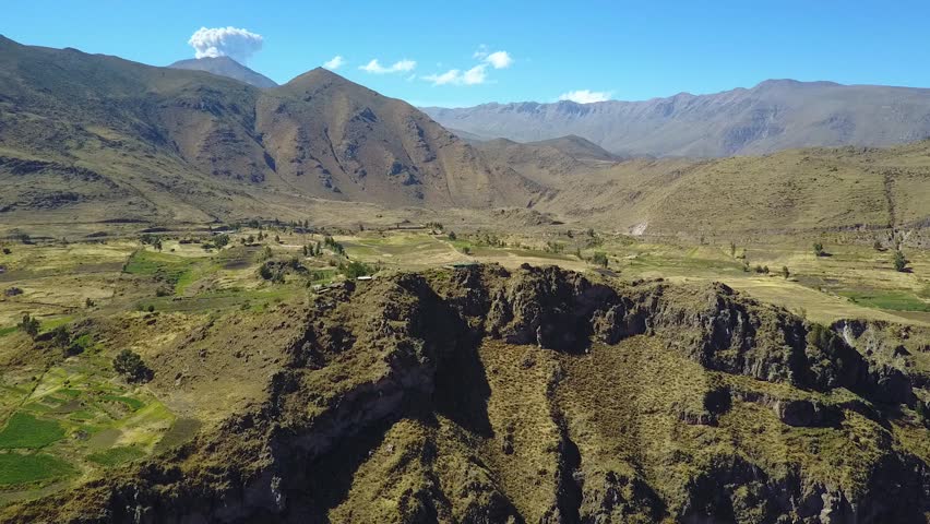 Andes landscapes with mountains, sky, and clouds in Peru image - Free ...