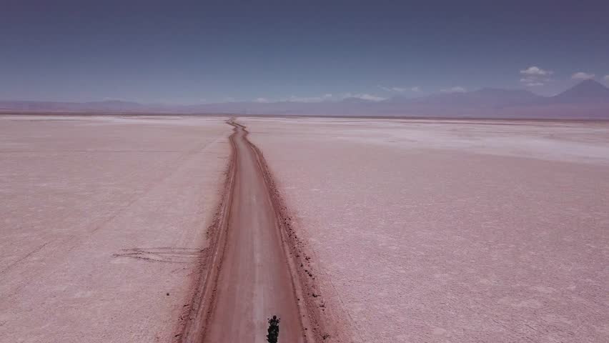 Aerial View of Motorcycle Adventurer Stock Footage Video (100% Royalty ...