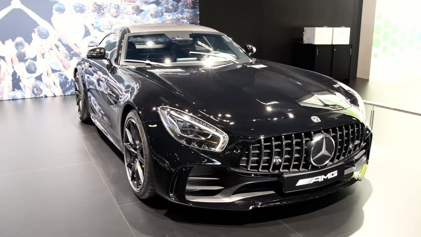 BRUSSELS, BELGIUM - JANUARY 10, 2018: Mercedes AMG F1 W08 EQ Power+ ...