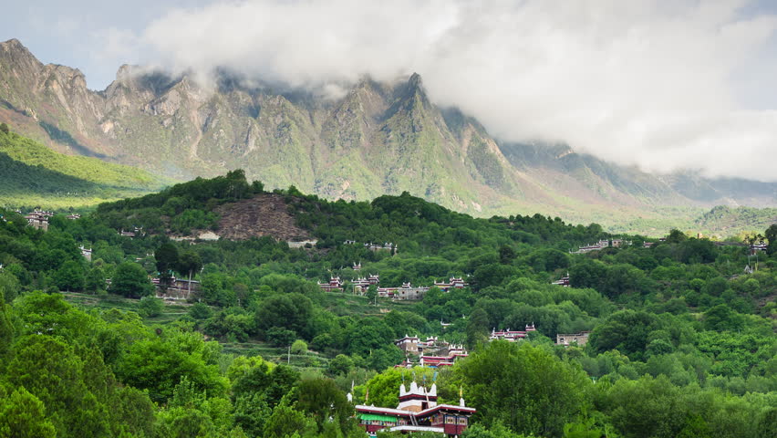Clouds and landscape in Sichuan, China image - Free stock photo ...