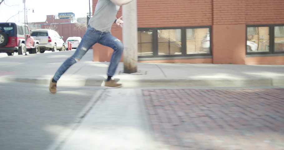 Man Running in Slow Motion Stock Footage Video (100% Royalty-free ...