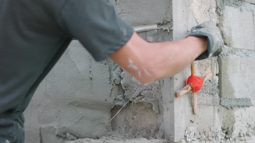 Worker Labor Building Wall and Stock Footage Video (100% Royalty-free ...