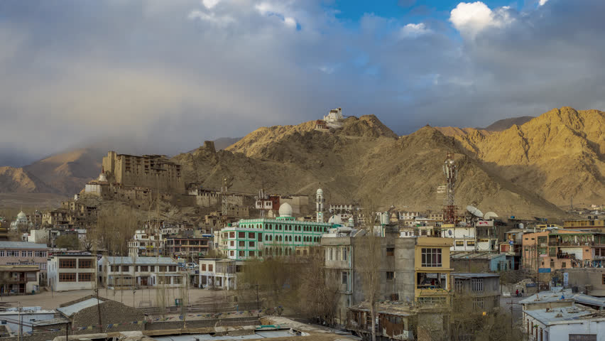 Landscape with mountains, sky, and clouds in Ladakh, India image - Free ...
