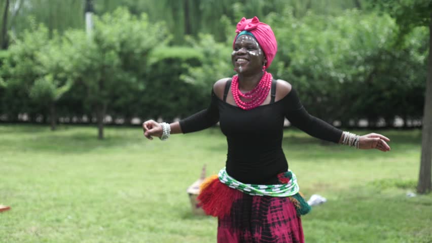 African Women Dancing a Folk Stock Footage Video (100% Royalty-free ...