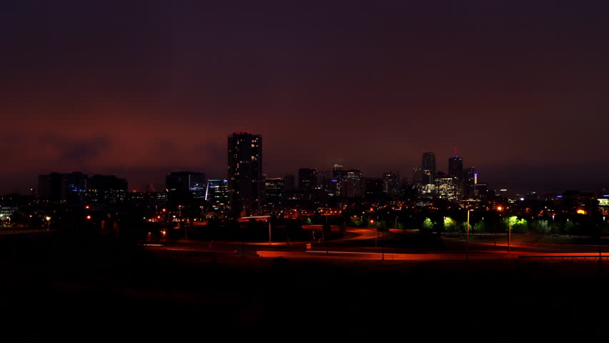 Night time Skyline of Denver, Colorado image - Free stock photo ...