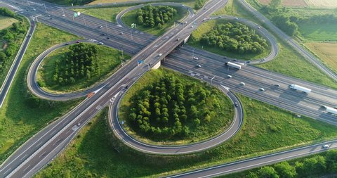 Highway Cloverleaf Stock Video Footage - 4K and HD Video Clips ...