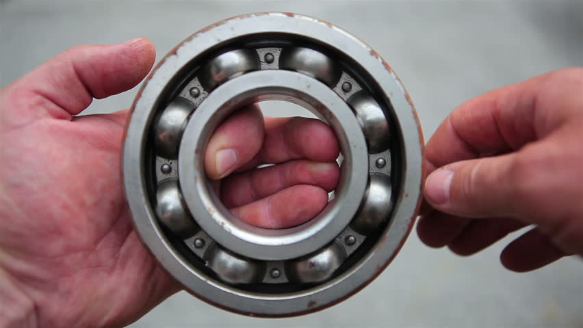 A Large Bearing Rotates in Stock Footage Video (100% Royalty-free ...