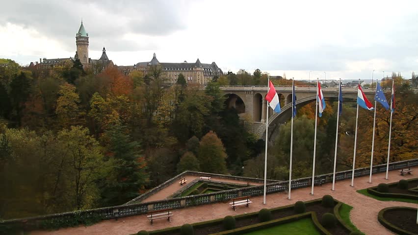 Luxembourg city view with houses and buildings image - Free stock photo ...