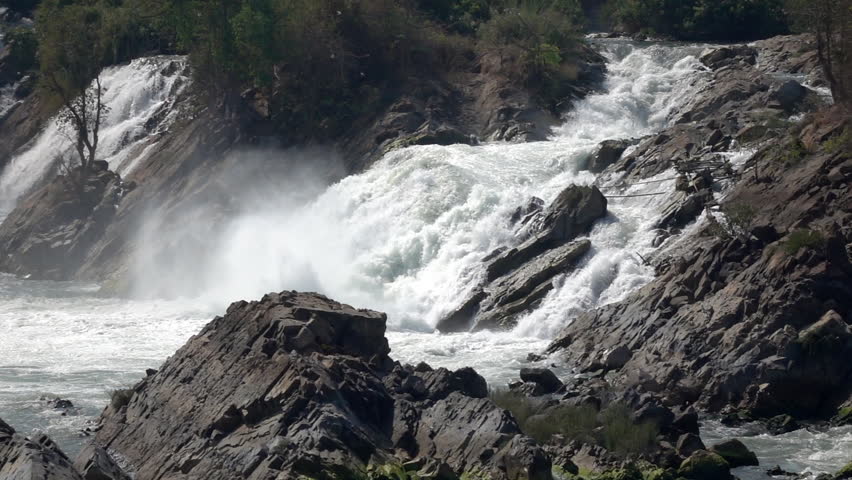 Li Phi Falls (tat Somphamit) Stock Footage Video (100% Royalty-free ...