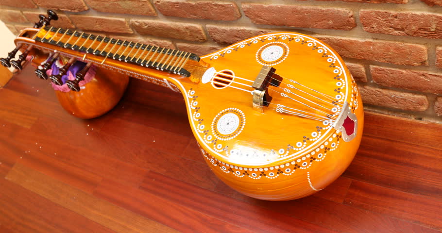 Indian Music Instrument Veena Stock Footage Video (100% Royalty-free ...