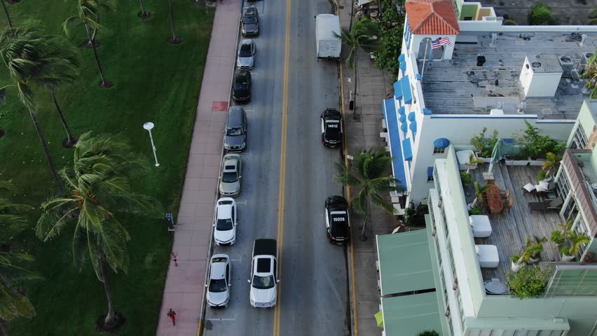 Looking down the street in Miami, Florida image - Free stock photo ...