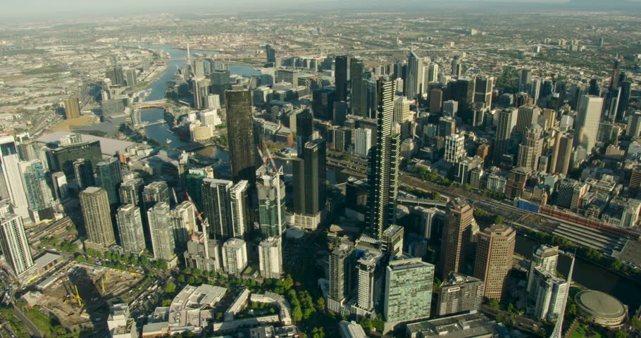 Melbourne Cityscape with Eureka Tower, Victoria, Australia image - Free ...