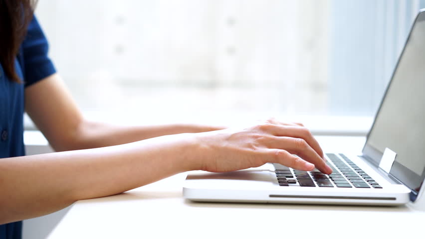 Woman Using Laptop Computer Stock Footage Video (100% Royalty-free ...