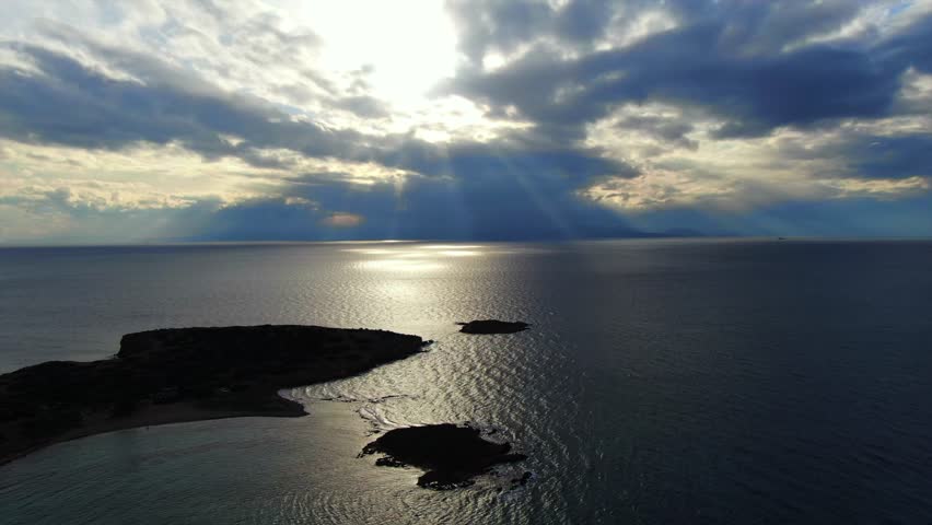 Sunset over the ocean in Greece image - Free stock photo - Public ...