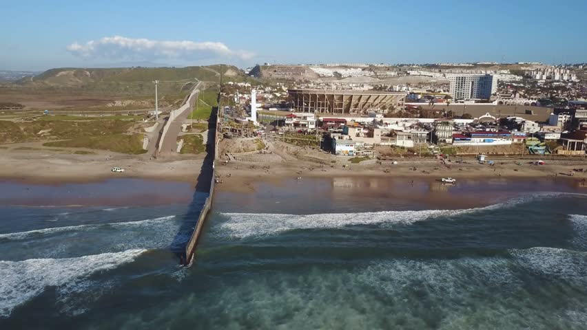 Border between San Diego and Tijuana, California image - Free stock ...