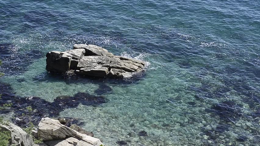 A Landscape On Seacoast, Rocks Stock Footage Video (100% Royalty-free ...