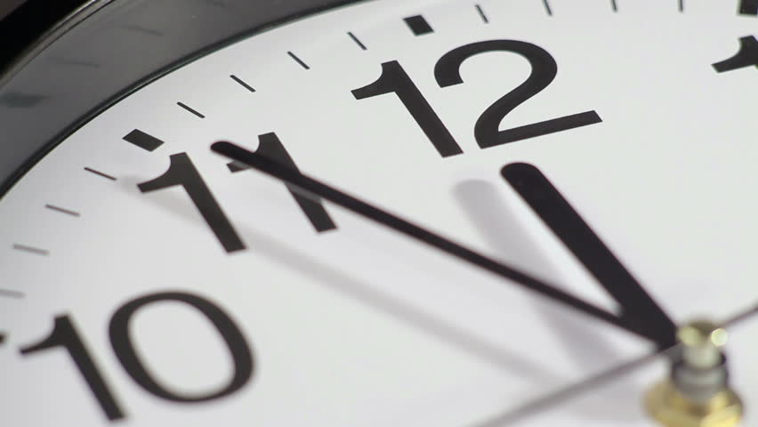 Clock Black On The Wall, 11:55 Stock Footage Video 10231583 | Shutterstock