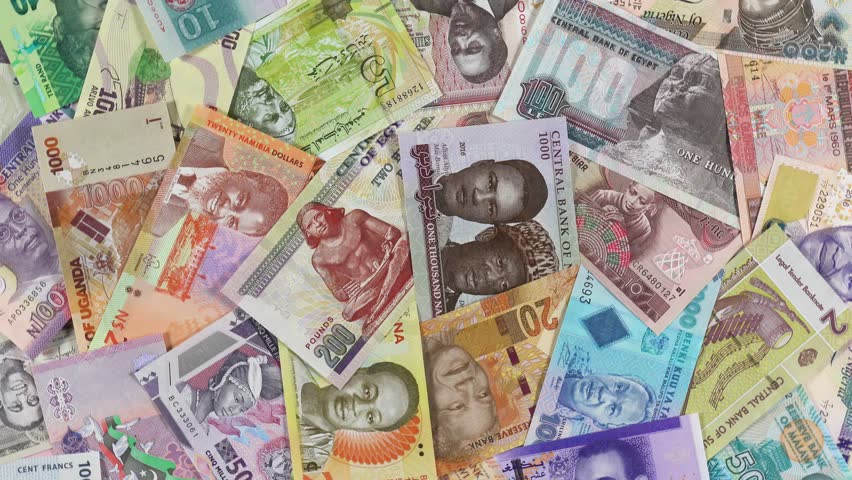 Africa Currency Notes Rotating. African Stock Footage Video (100% ...
