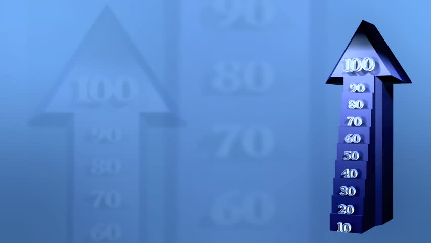 วิดีโอสต็อกของ 100 percent growth chart. animated chart | 1028221 ...