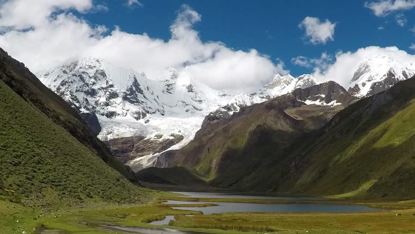 Andes landscapes with mountains, sky, and clouds in Peru image - Free ...