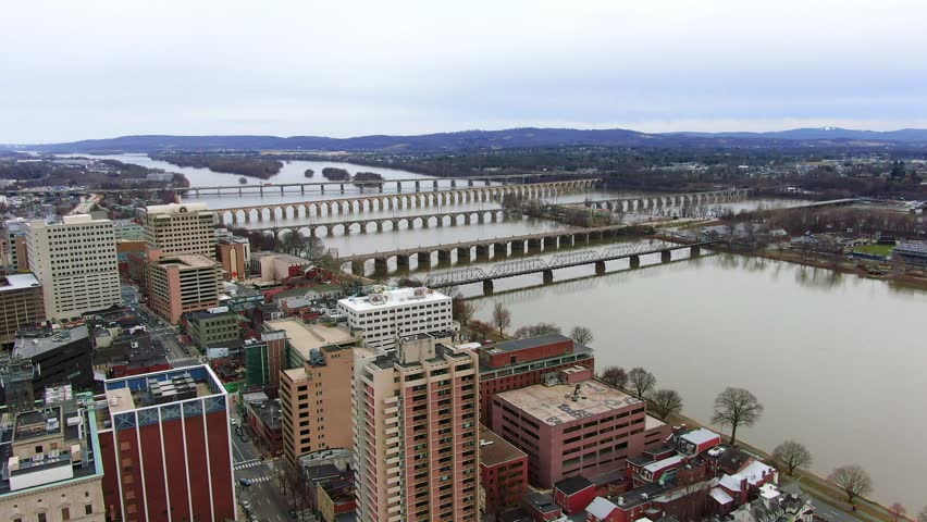 Aerial View of Harrisburg, Pennsylvania image - Free stock photo ...