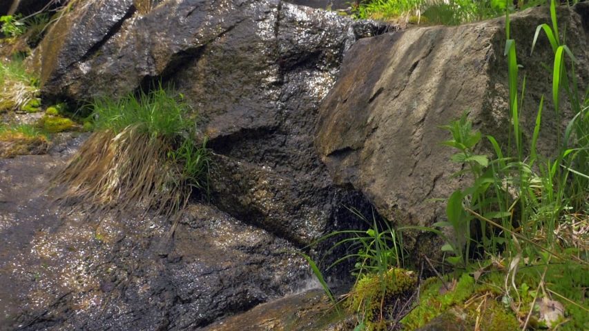 Running stream down the mountainside image - Free stock photo - Public ...