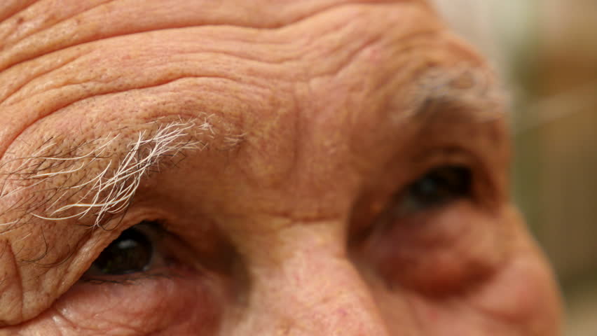 Seniors Portrait Of Contemplative Old Caucasian Man Near Window Close