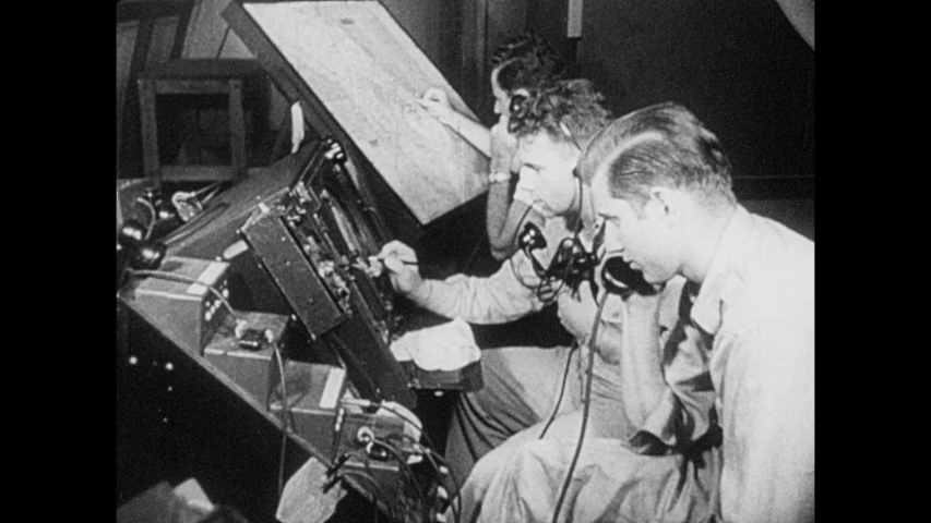 1940s: 3 Male Telephone Operators Stock Footage Video (100% Royalty ...