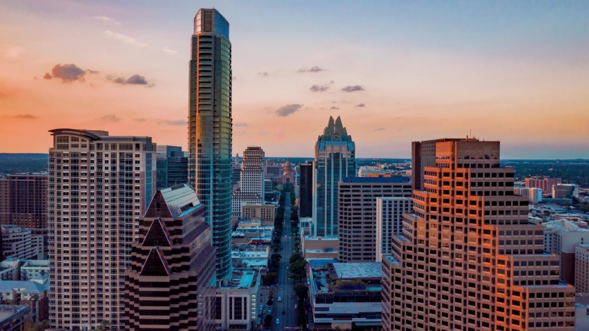 4k Aerial Austin Texas Skyline Stock Footage Video (100% Royalty-free ...