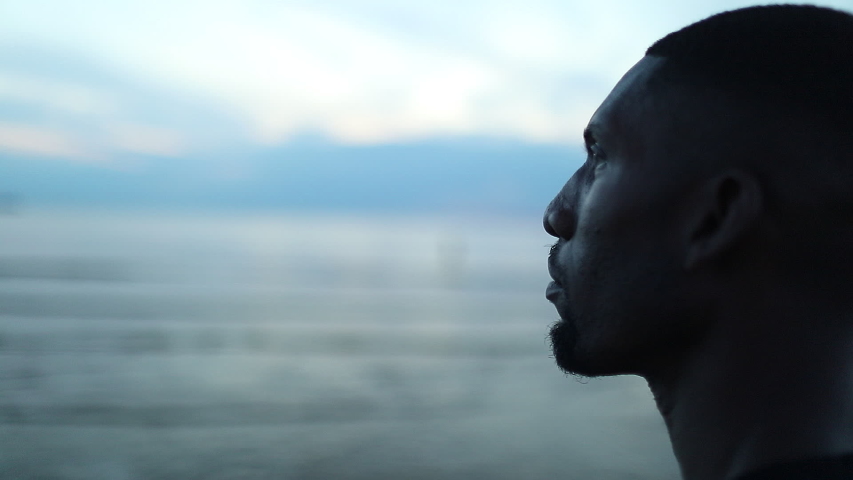 Lone Man at the Beach Stock Footage Video (100% Royalty-free ...