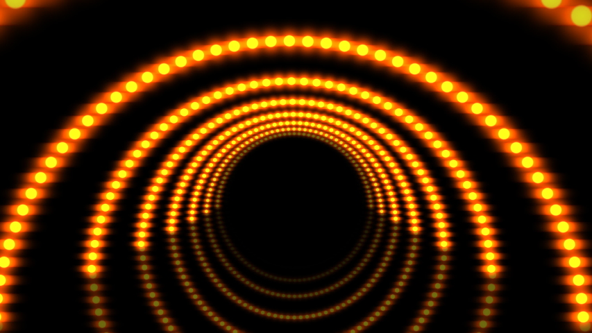 Orange 3d Light Tunnel Stage Stock Footage Video (100% Royalty-free ...