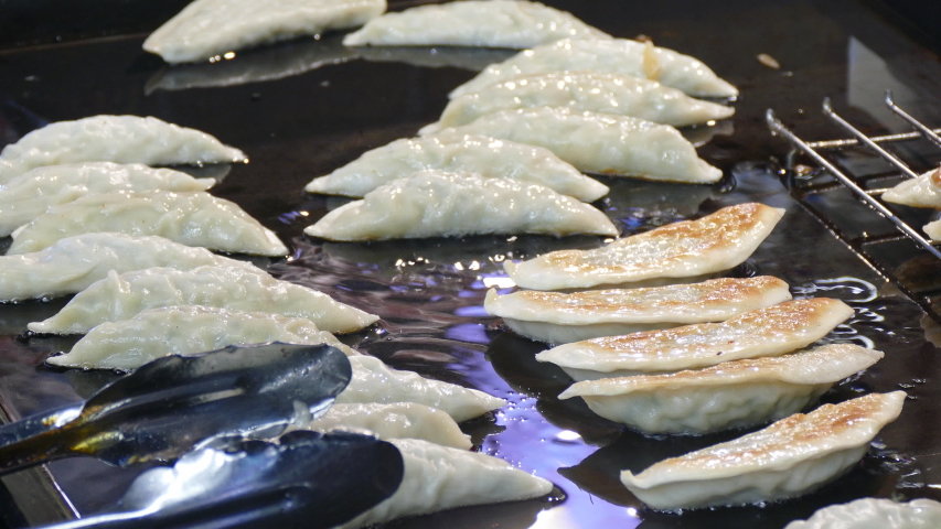 Cooked Gyoza on grill image - Free stock photo - Public Domain photo ...