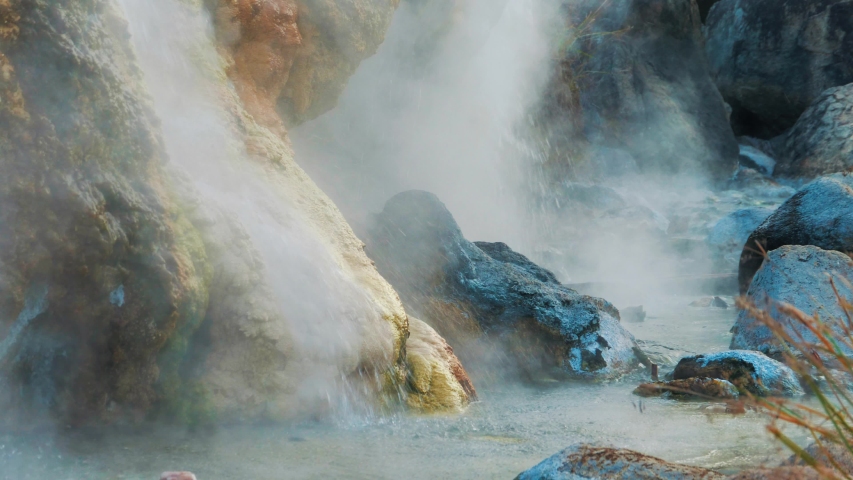 Hot spring emitting smoke image - Free stock photo - Public Domain ...