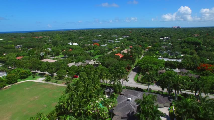 Luxury Homes in Pinecrest Florida Stock Footage Video (100% Royalty ...