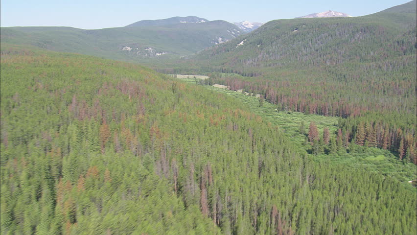 Stream Through Mountain Valley, Aerial View Stock Footage Video 6050507 ...