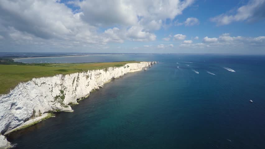 Old Harry Rocks Chalk Formations Stock Footage Video (100% Royalty-free ...