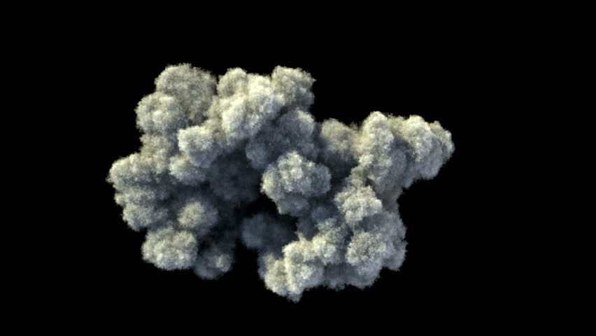 Stock Video Clip of 4K slow motion smoke explosion, shockwave effect ...