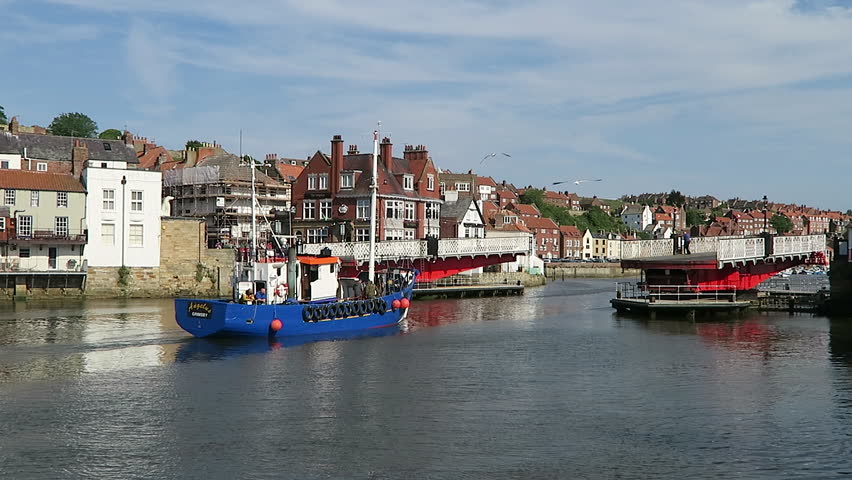 WHITBY June 15. 2015. Boats Sale Through Whitby's Famous Swing Bridge ...