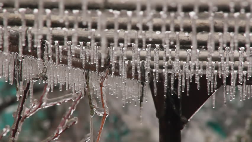 Thaw Ice Drops from Many Stock Footage Video (100% Royalty-free ...