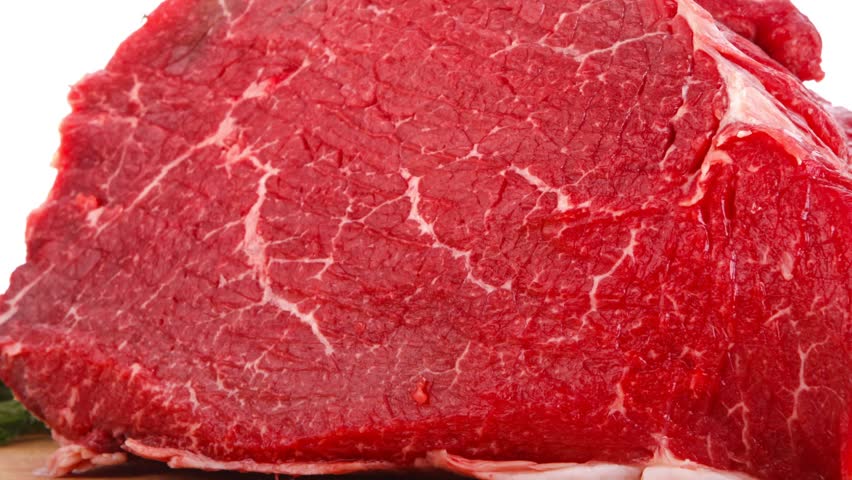Fresh Raw Red Beef Meat Stock Footage Video (100% Royalty-free ...