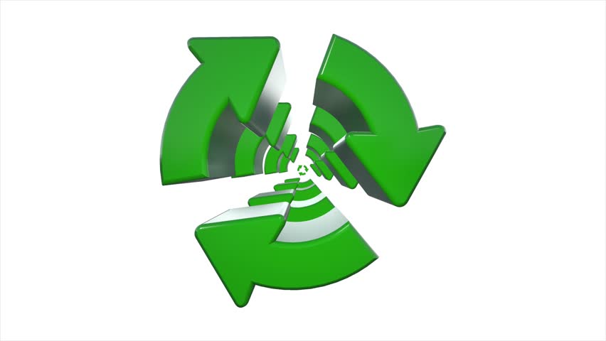 Stockvideo van recycle recycling symbol logo animation | 11348051 ...
