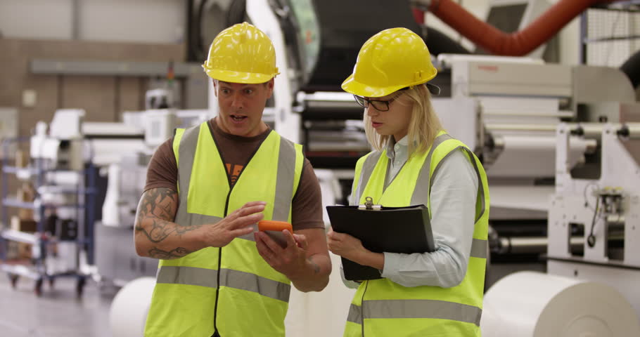 Two Workers Talking Together On Job Site Stock Footage Video 7275484 ...