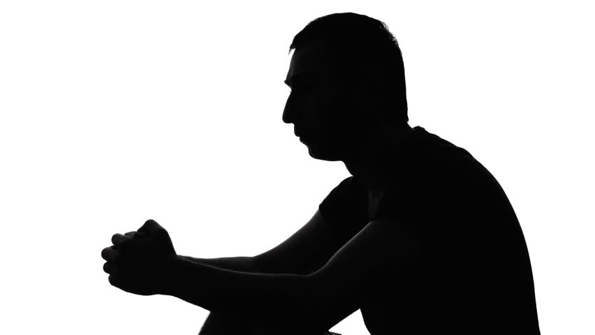 Depression Man On White Background Stock Footage Video 11528456 ...