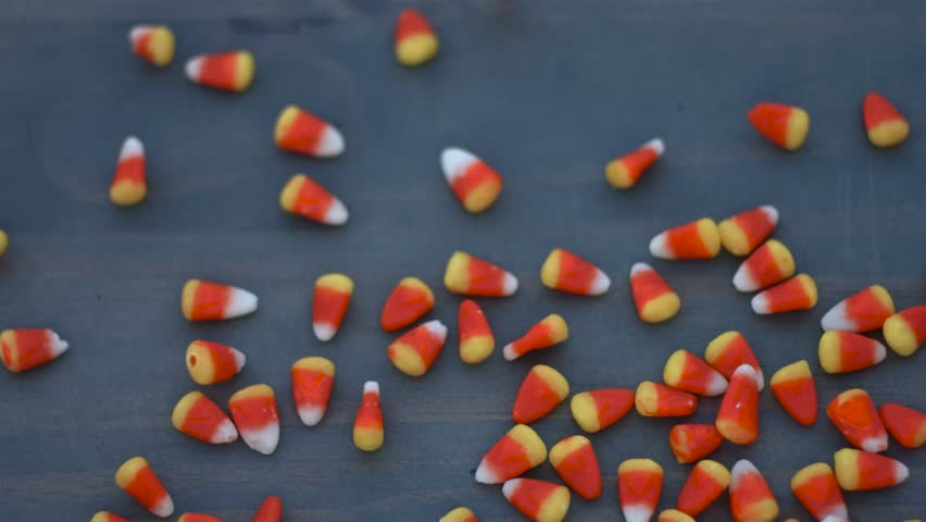 Seamless Loop Of Halloween Candy Corn Extreme Close-up Stock Footage ...