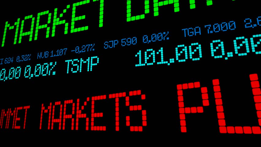 Stock Market Ticker - Markets Stock Footage Video (100% Royalty-free ...