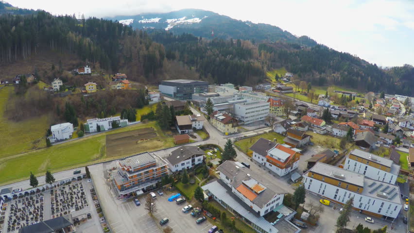 Aerial View of Swarovski Factory Stock Footage Video (100% Royalty-free ...