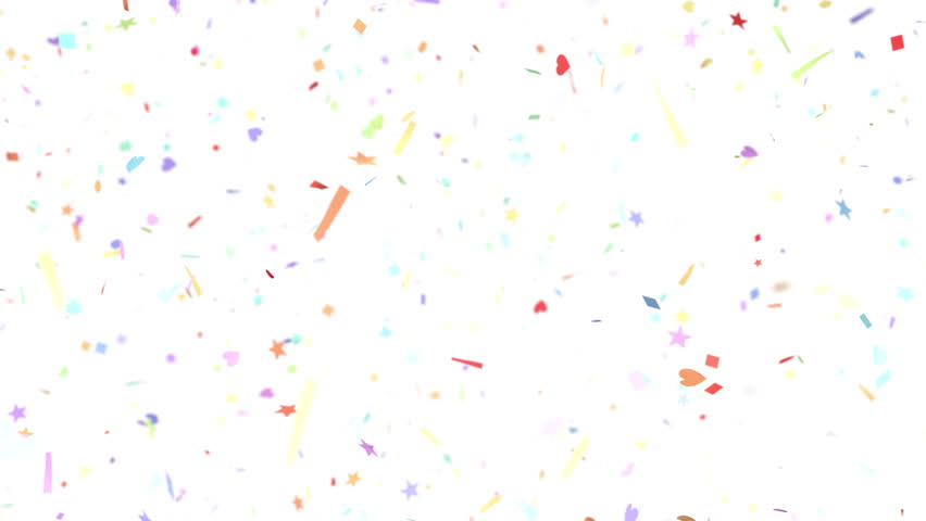 Confetti Falling With Matte. Loop. Videos de metraje en stock 2590826 ...
