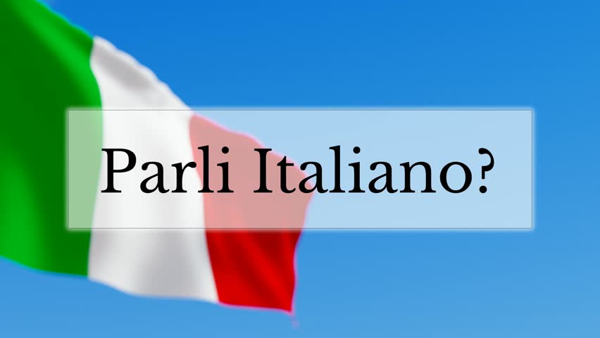 Parli Italiano Text W Italian Stock Footage Video (100% Royalty-free ...
